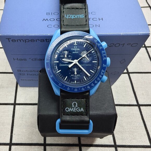 Swatch | Accessories | Nwt Swatch X Omega Bioceramic Moonswatch Mission ...
